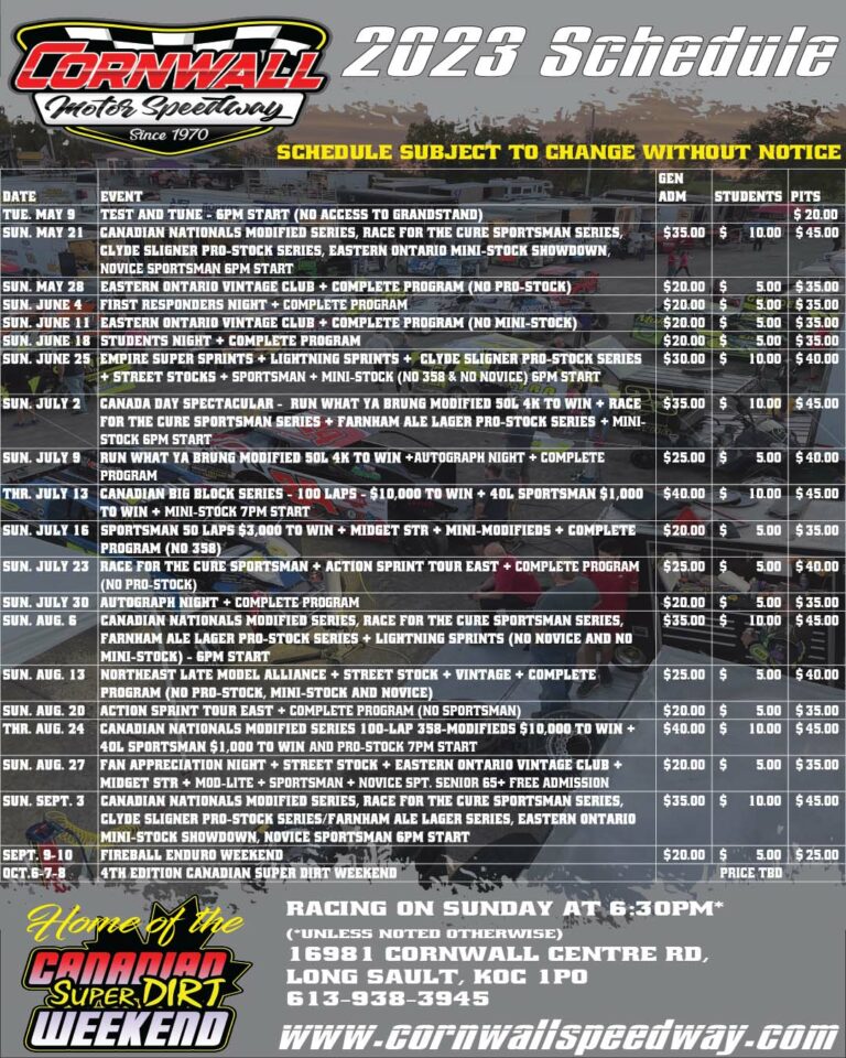 Cornwall Motor Speedway