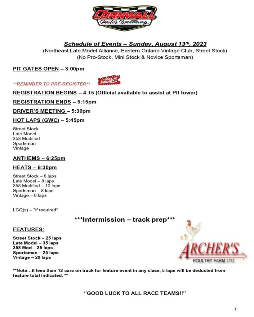 Cornwall Motor Speedway