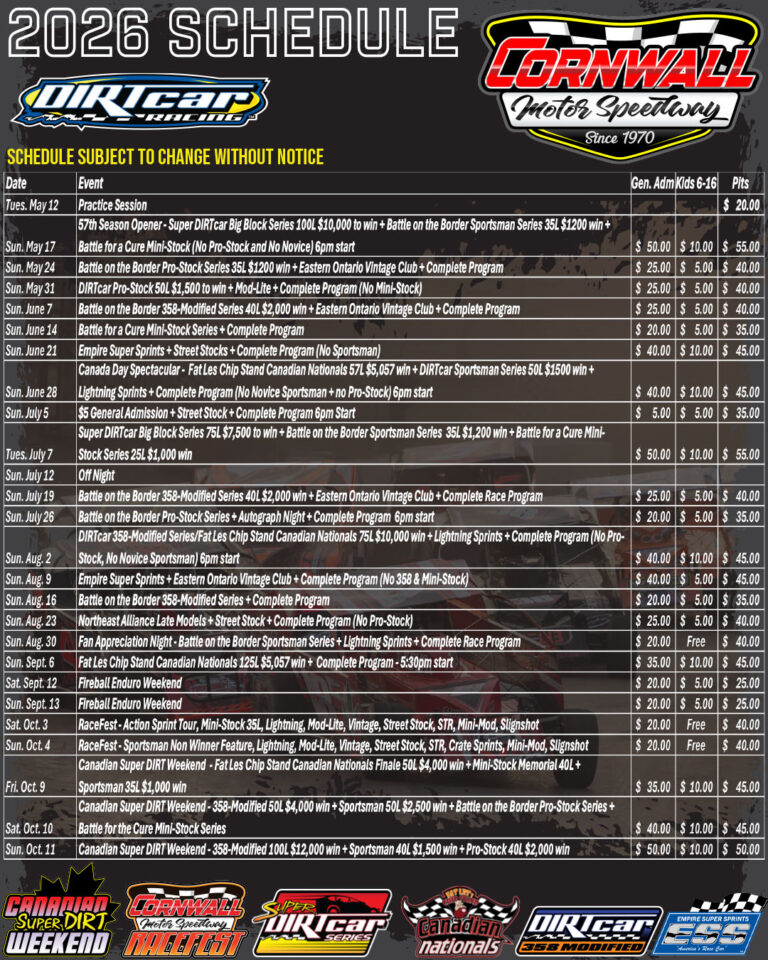 Home - Cornwall Motor Speedway